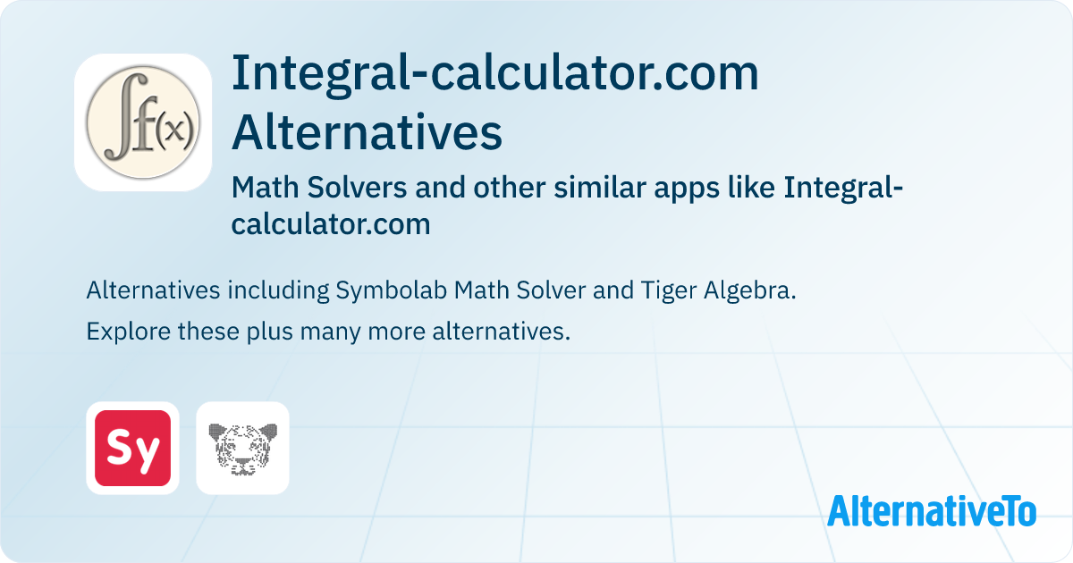 Integral-calculator.com Alternatives: Top 2 Math Solvers & Similar ...