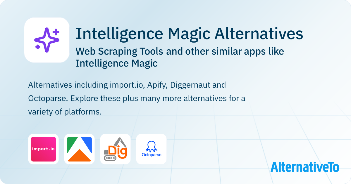 Intelligence Magic Alternatives: Top 4 Web Scraping Tools & Similar ...