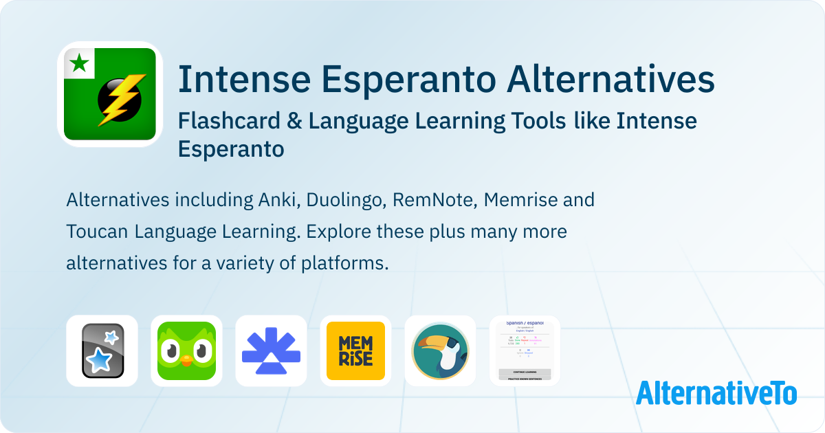Intense Esperanto Alternatives: Top 22 Flashcard Learning Tools ...