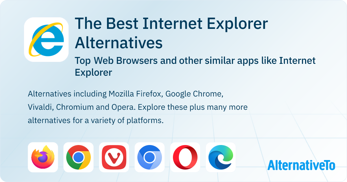 Best Internet Explorer Alternatives: Top Web Browsers in 2024 ...
