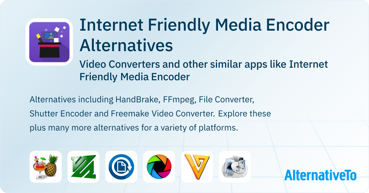 Internet Friendly Media Encoder Alternatives: Top 12 Video Converters ...