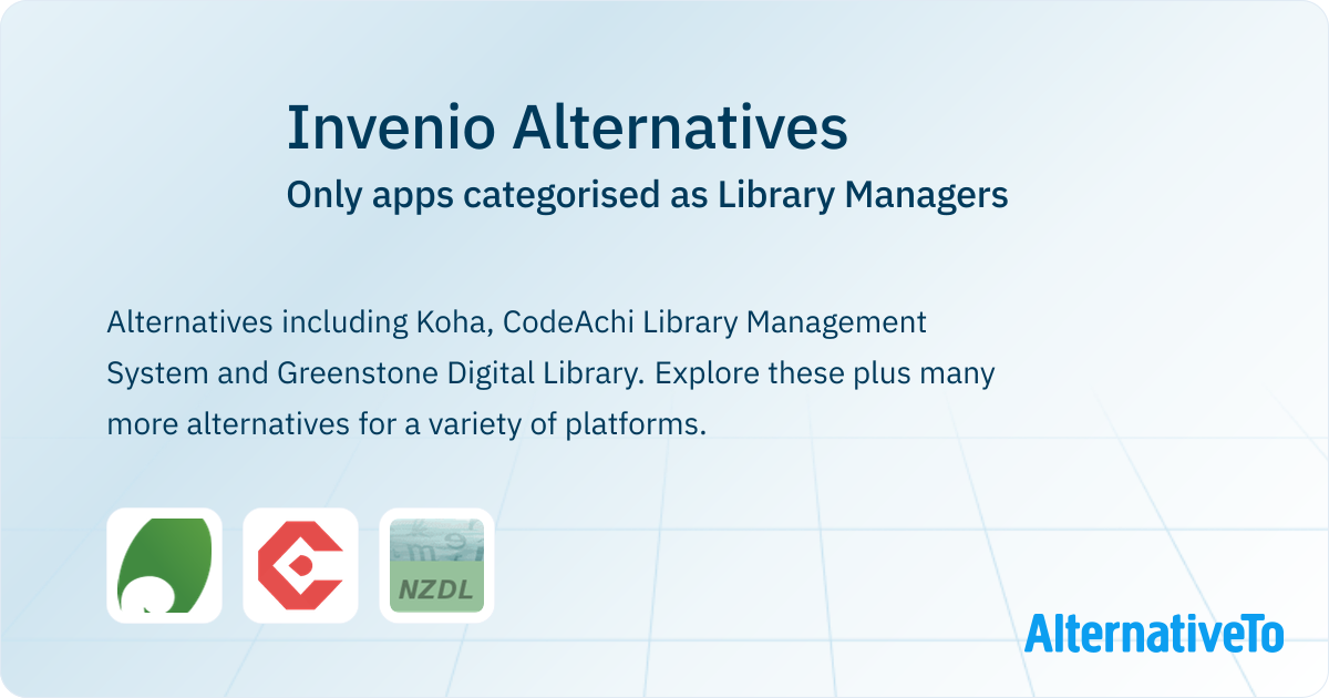 Invenio Alternatives: Top 3 Library Managers | AlternativeTo