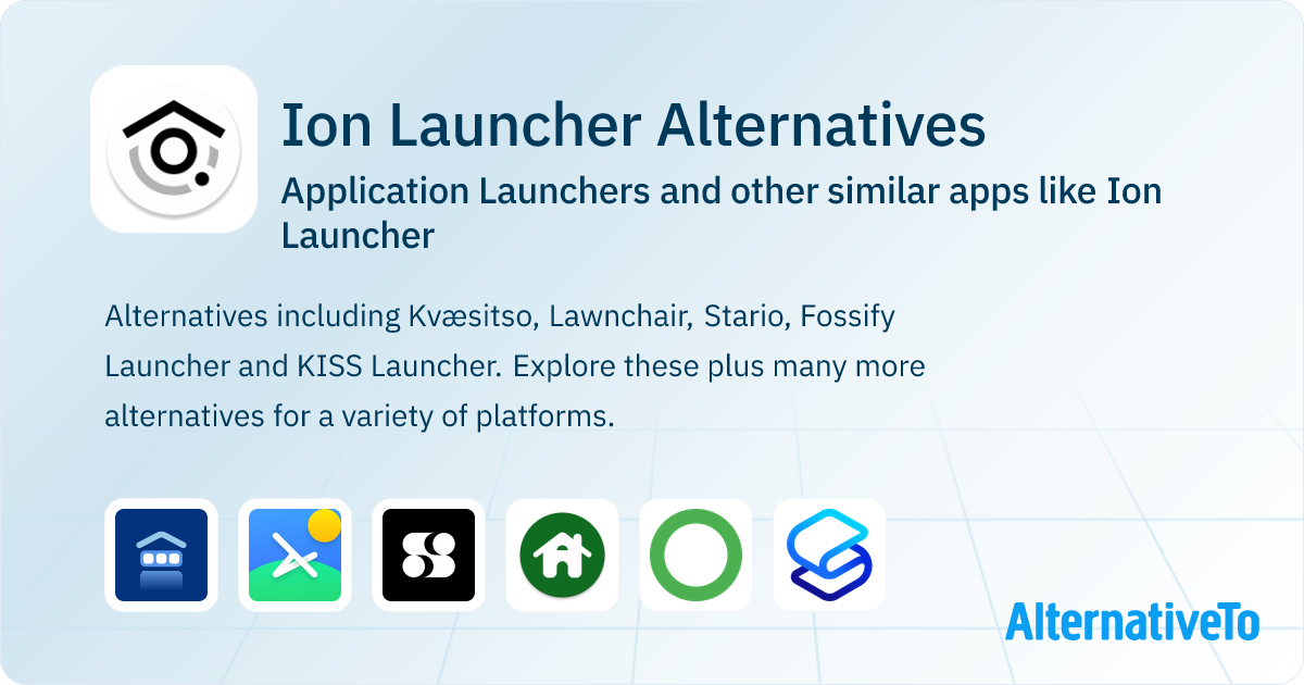 Ion Launcher Alternatives: Top 12 Application Launchers & Similar Apps ...