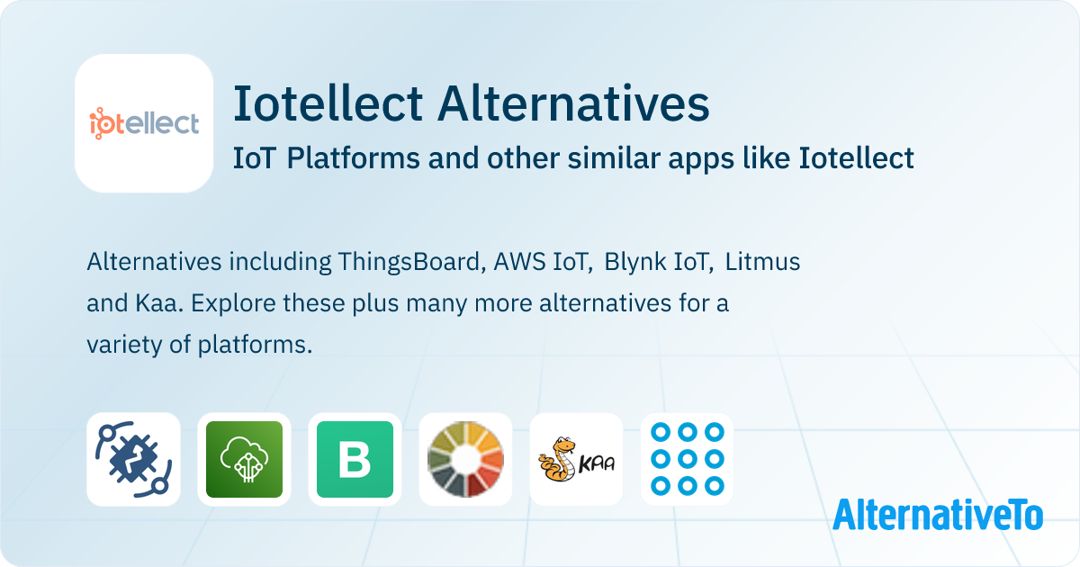 Iotellect Alternatives: Top 8 IoT Platforms & Similar Websites | AlternativeTo