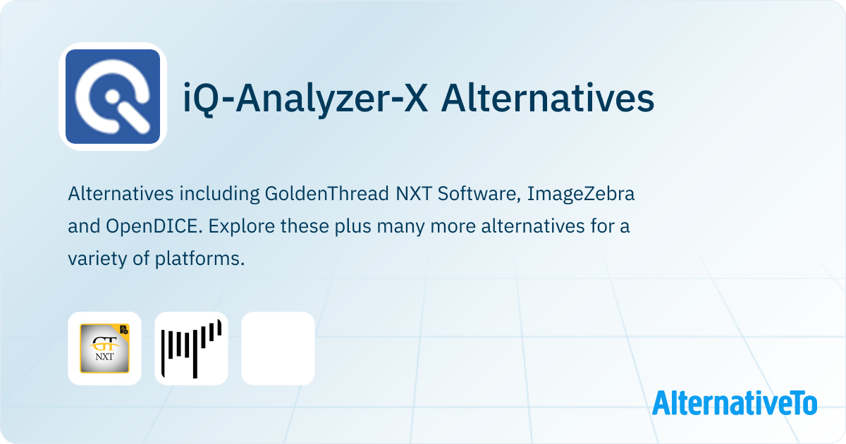 iQ-Analyzer-X Alternatives - Explore Similar Software | AlternativeTo