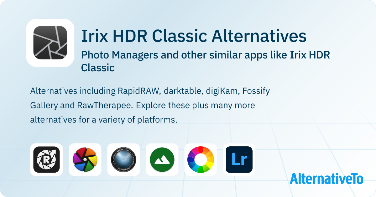 Irix HDR Classic Alternatives: Top 12 Photo Managers & Similar Apps ...