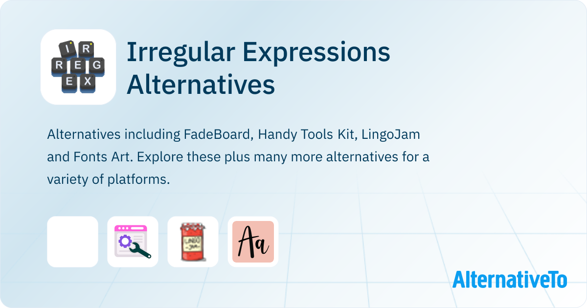 Irregular Expressions Alternatives and Similar Apps | AlternativeTo