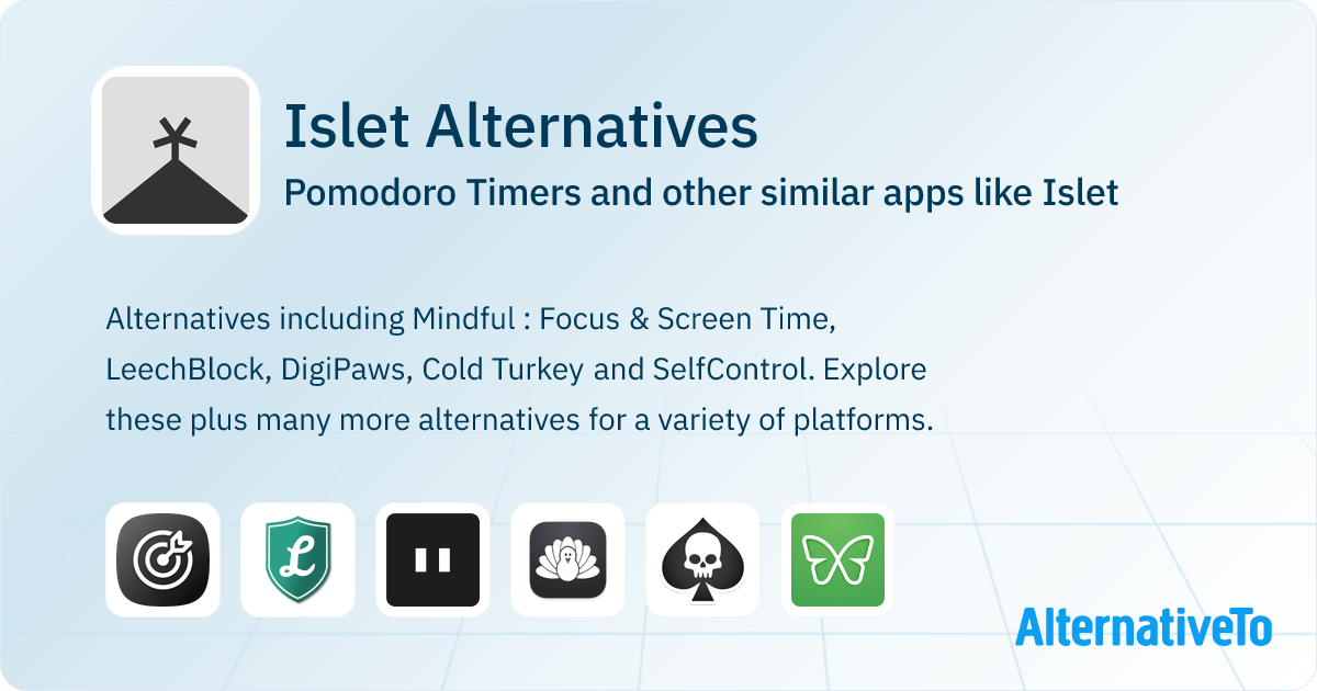 Islet Alternatives: Top 11 Pomodoro Timers & Similar Apps | AlternativeTo