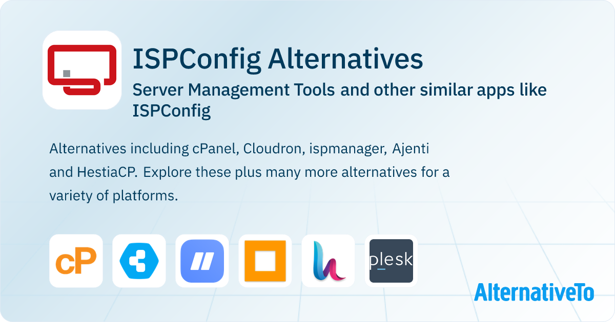 ISPConfig Alternatives: Top 12 Server Management Tools & Similar Apps ...