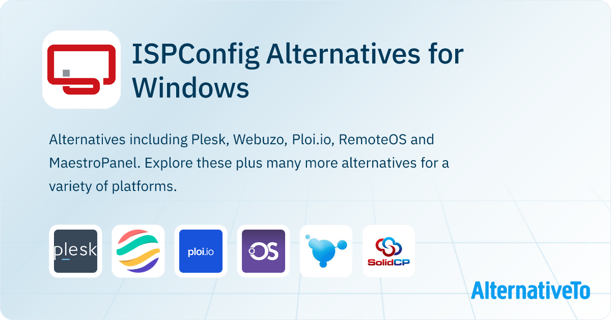 ISPConfig Alternatives for Windows: Top 6 Server Management Tools ...