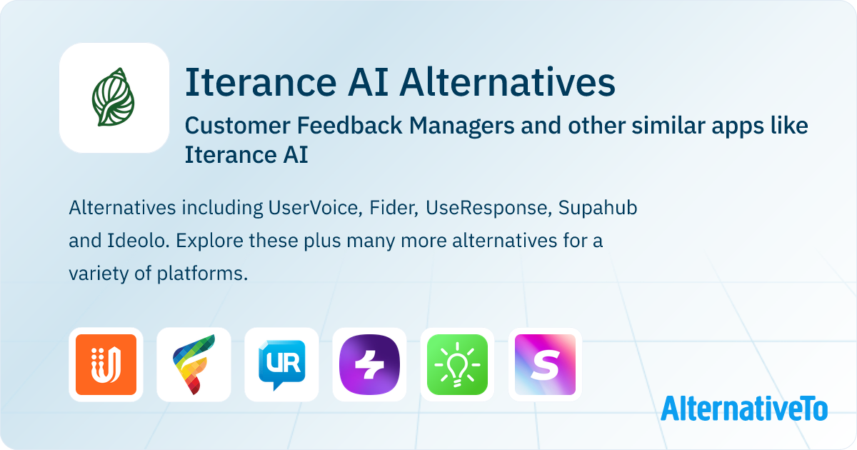 Iterance AI Alternatives: Top 21 Customer Feedback Managers & Similar ...
