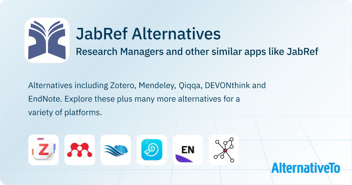 JabRef Alternatives: Top 12 Research Managers & Similar Apps ...