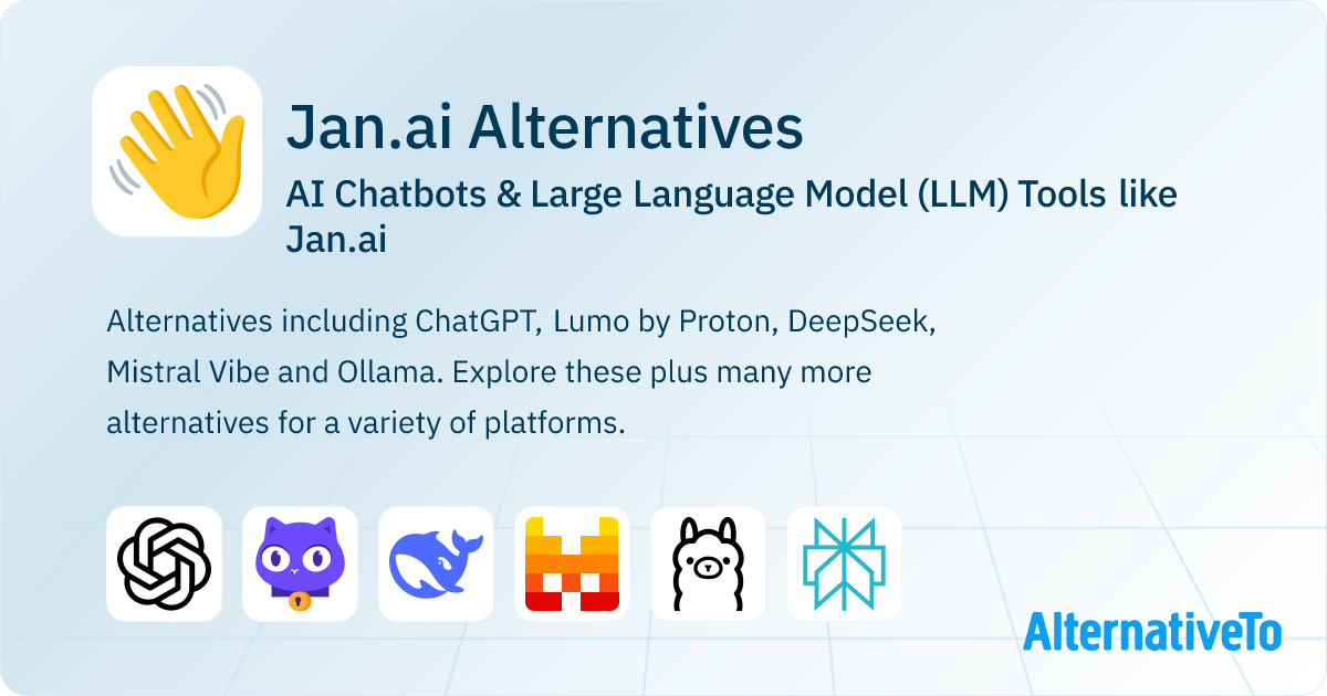 Jan.ai Alternatives: Top 12 AI Chatbots | AlternativeTo