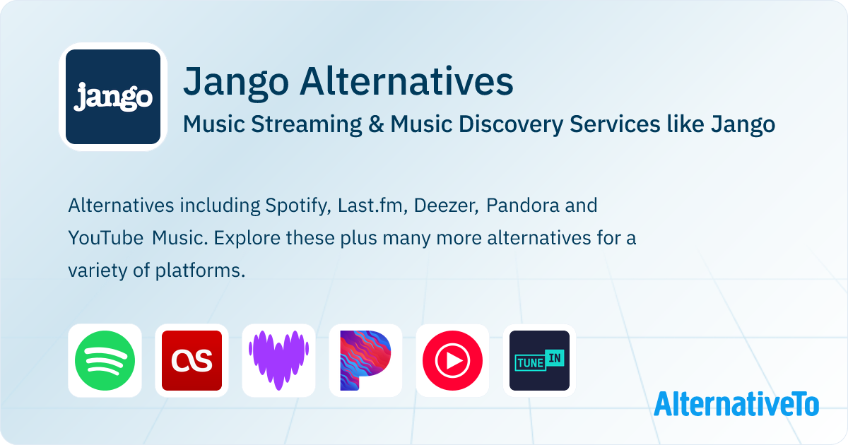 Jango Alternatives: Top 12 Music Streaming Services | AlternativeTo