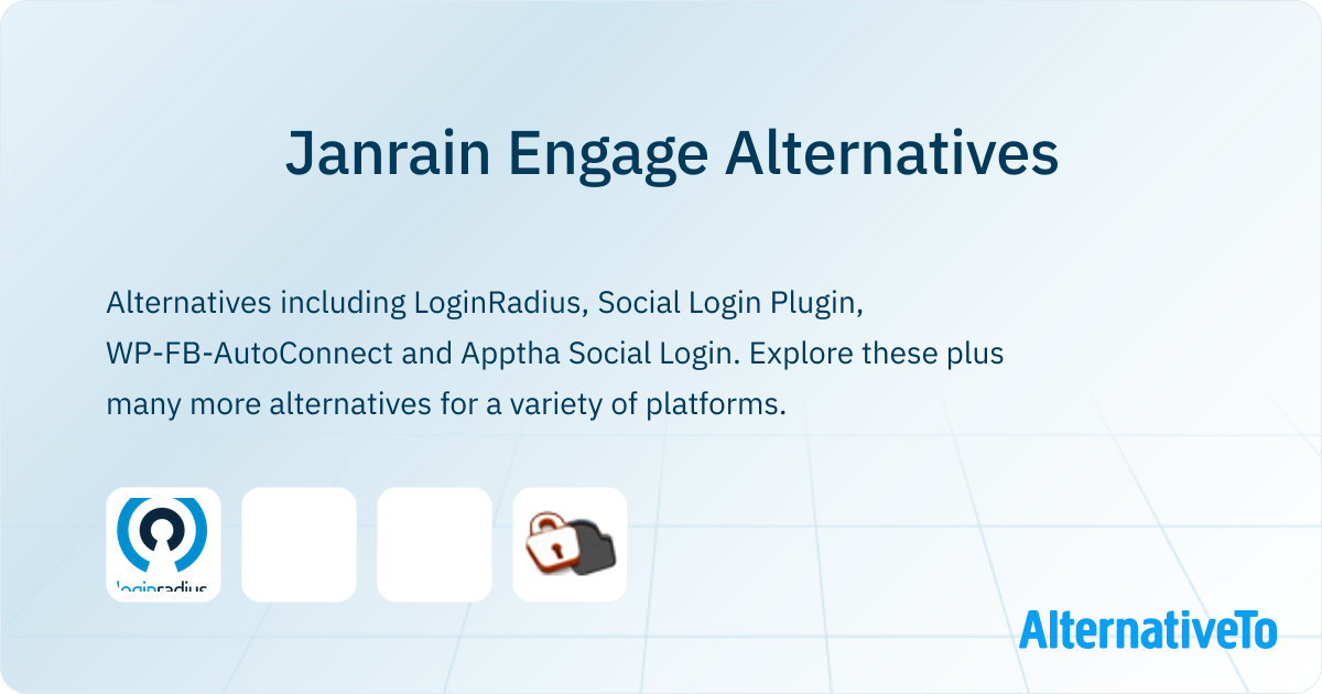 Janrain Engage Alternatives - Explore Similar Sites & Apps | AlternativeTo