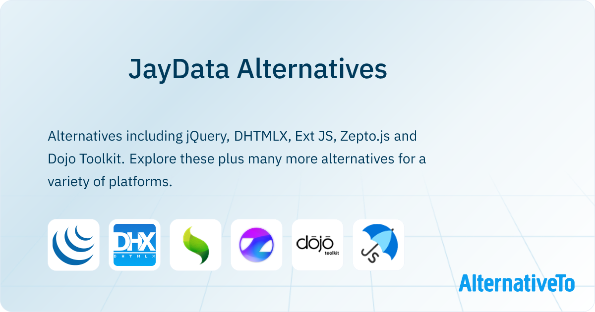 JayData Alternatives - Explore Similar Sites & Apps | AlternativeTo