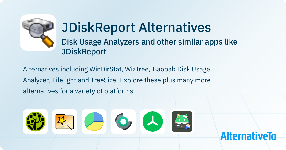 JDiskReport Alternatives: Top 12 Disk Usage Analyzers & Similar Apps ...