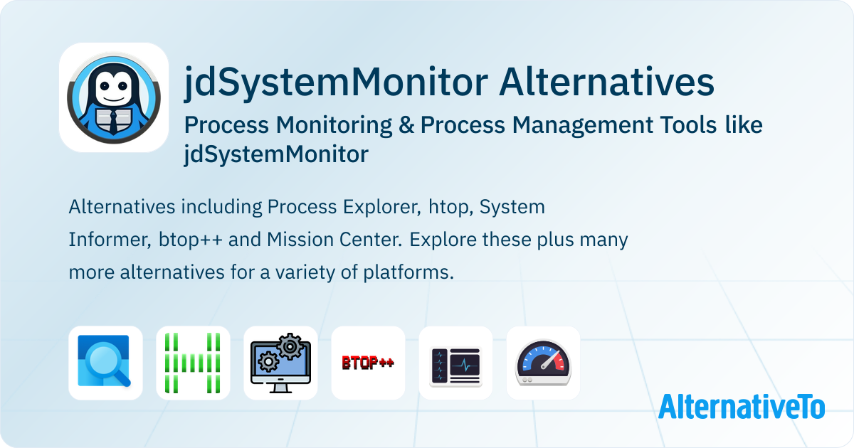 jdSystemMonitor Alternatives: Top 12 Process Monitoring Tools ...