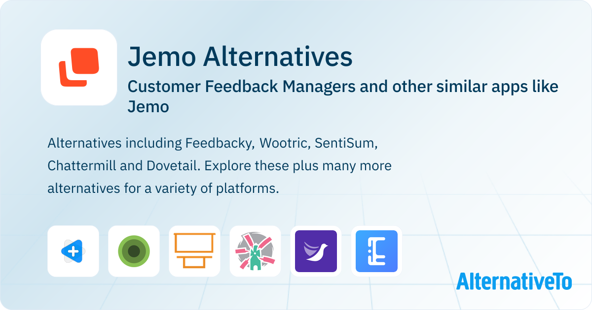 Jemo Alternatives: Top 7 Customer Feedback Managers & Similar Apps ...