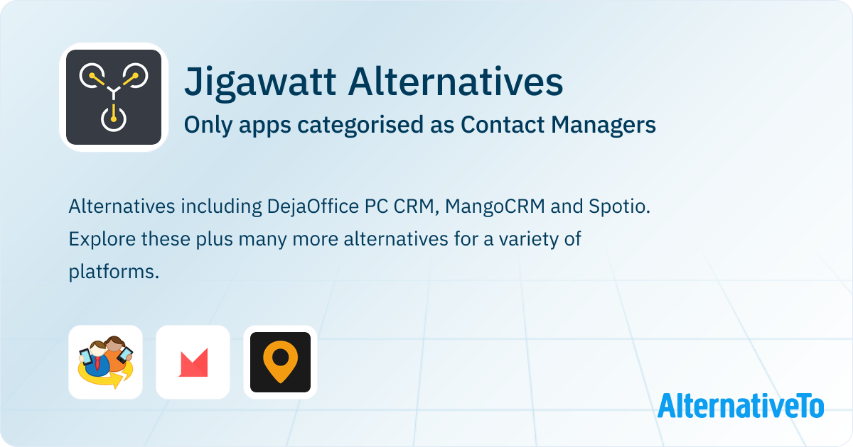 Jigawatt Alternatives: Top 3 Contact Managers | AlternativeTo