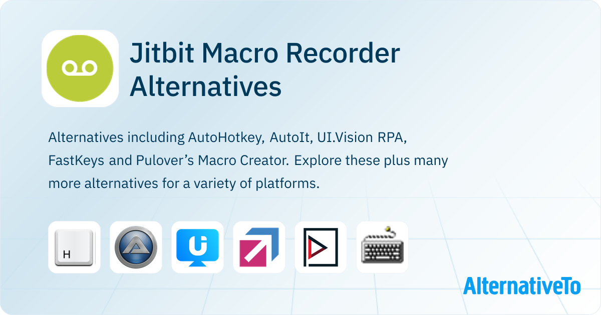 Jitbit Macro Recorder Alternatives - Explore Similar Software ...