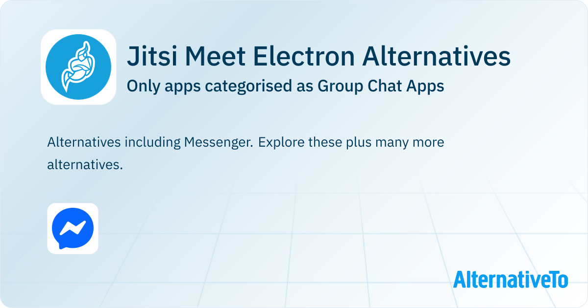 Jitsi Meet Electron Alternatives: Top 1 Group Chat Apps | AlternativeTo