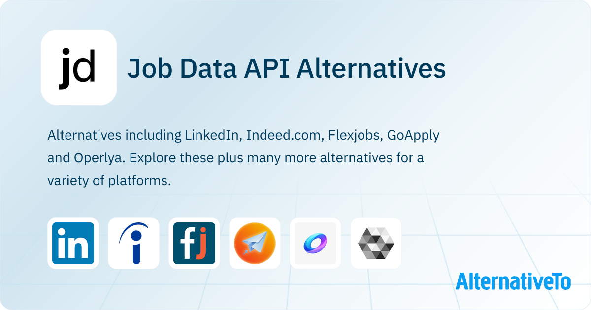 Job Data API Alternatives - Explore Similar Sites & Apps | AlternativeTo