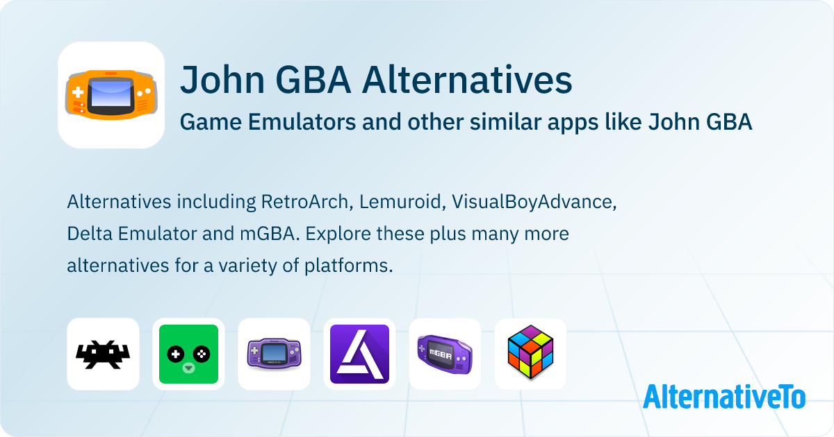 John GBA Alternatives: Top 12 Game Emulators & Similar Apps | AlternativeTo