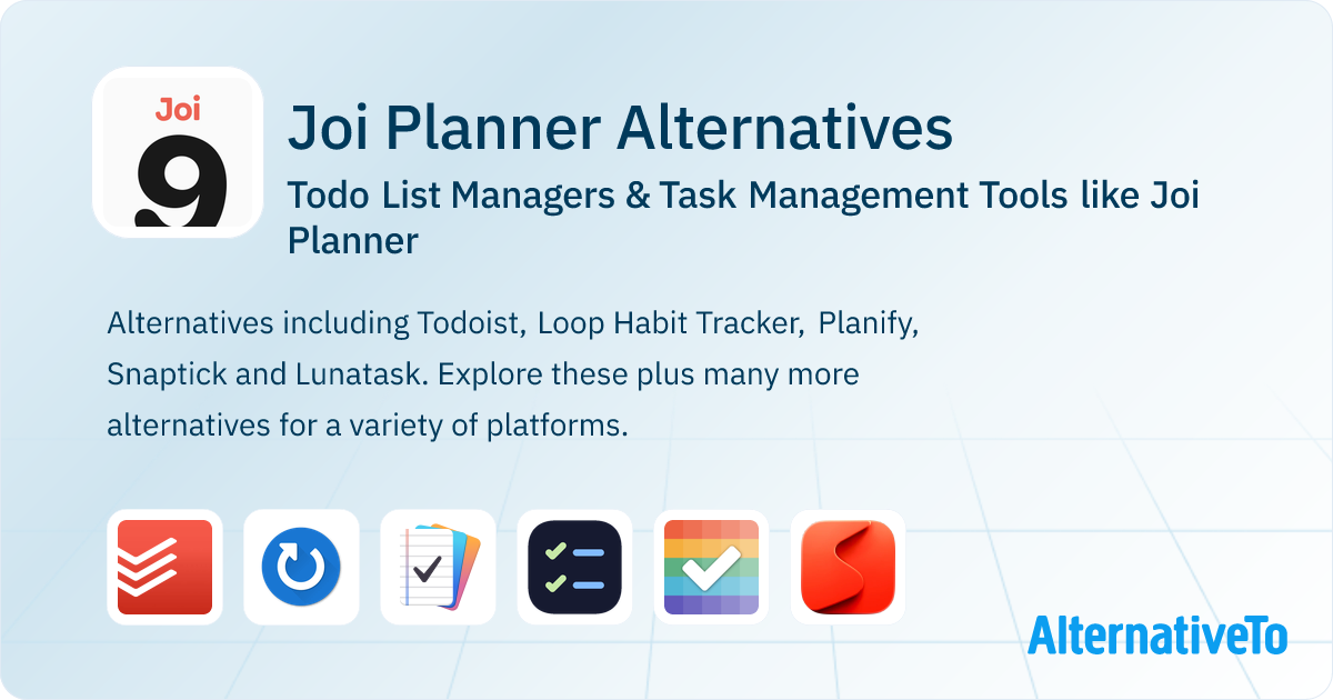 Joi Planner Alternatives: Top 12 Todo List Managers | AlternativeTo