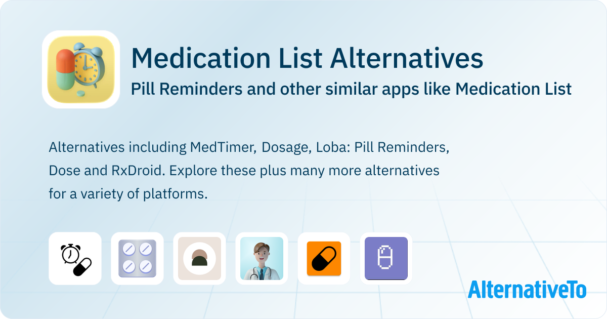 Medication List Alternatives: Top 12 Pill Reminders & Similar Apps ...
