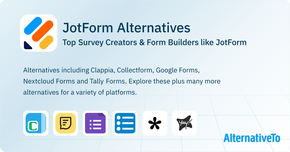 Great JotForm Alternatives: Top Survey Creators & Form Builders in 2026 ...