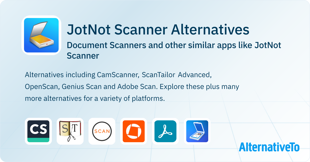 JotNot Scanner Alternatives: Top 12 Document Scanners & Similar Apps ...