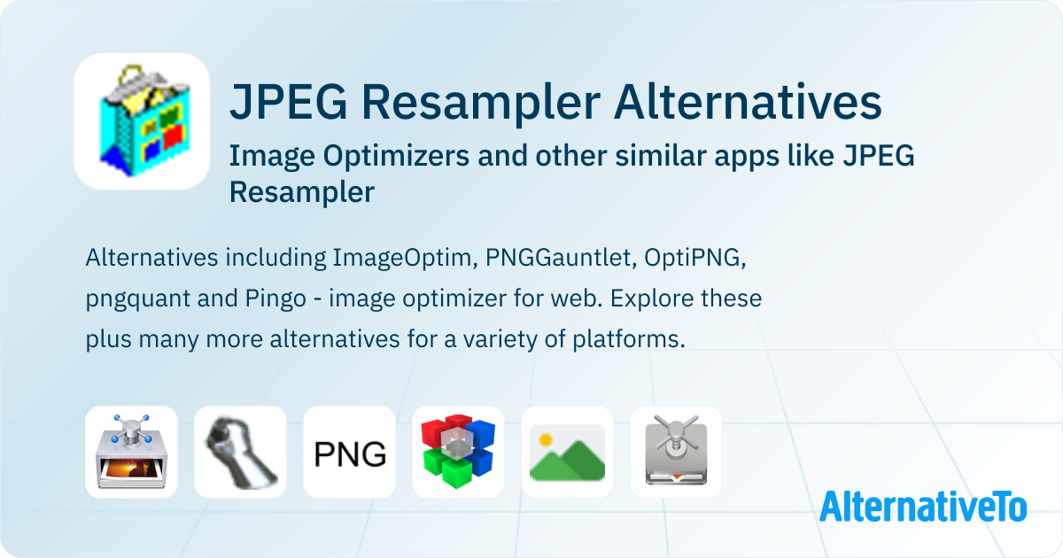 JPEG Resampler Alternatives: Top 22 Image Optimizers & Similar Apps ...