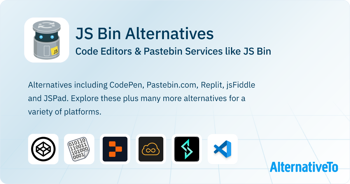 JS Bin Alternatives: Top 12 Code Editors & Pastebin Services ...