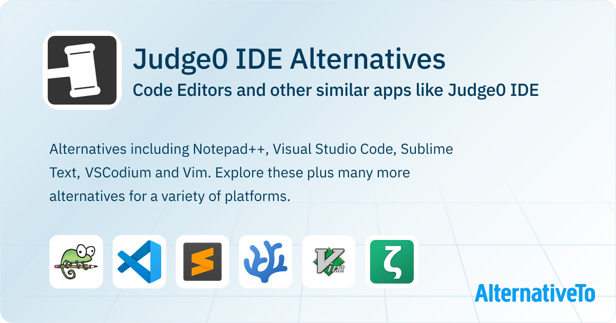 Judge0 IDE Alternatives: Top 12 Code Editors & Similar Apps | AlternativeTo