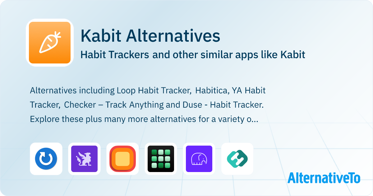 Kabit Alternatives: Top 12 Habit Trackers & Similar Apps | AlternativeTo