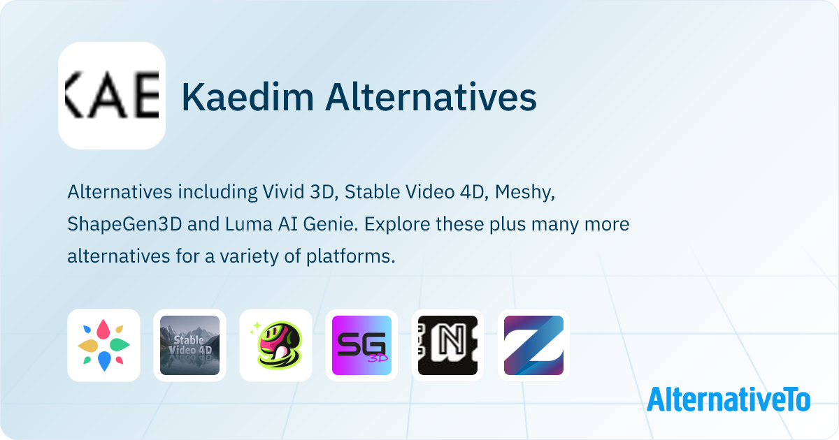 Kaedim Alternatives - Explore Similar Sites & Apps | AlternativeTo