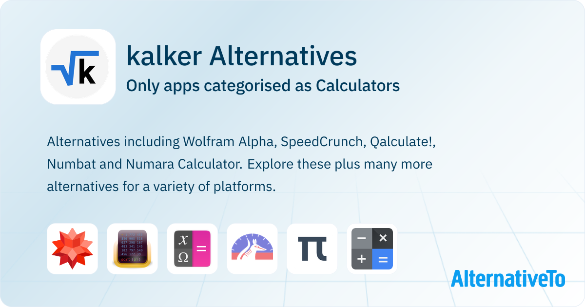 kalker Alternatives: Top 12 Calculators | AlternativeTo
