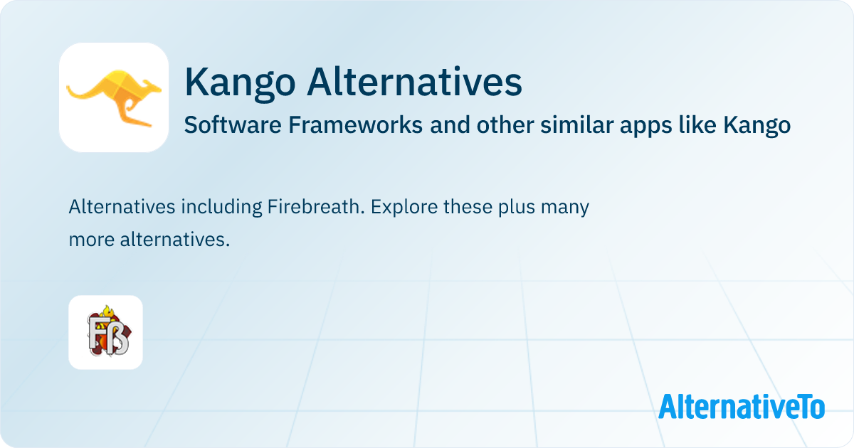 Kango Alternatives: Top 1 Software Frameworks & Similar Apps ...