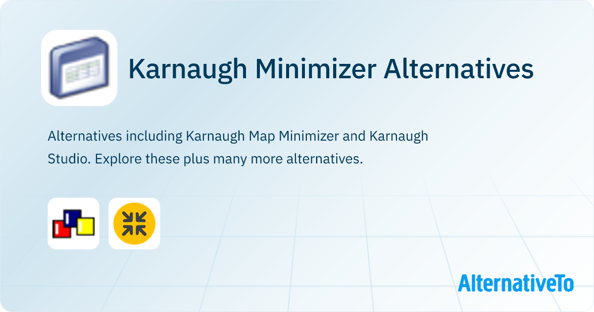 Karnaugh Minimizer Alternatives - Explore Similar Software | AlternativeTo