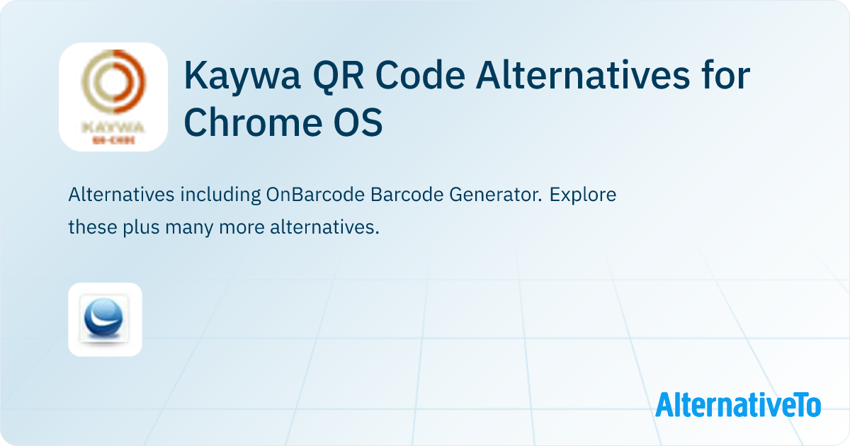 Kaywa QR Code Alternatives for Chrome OS: Top 1 QR Code Generators ...