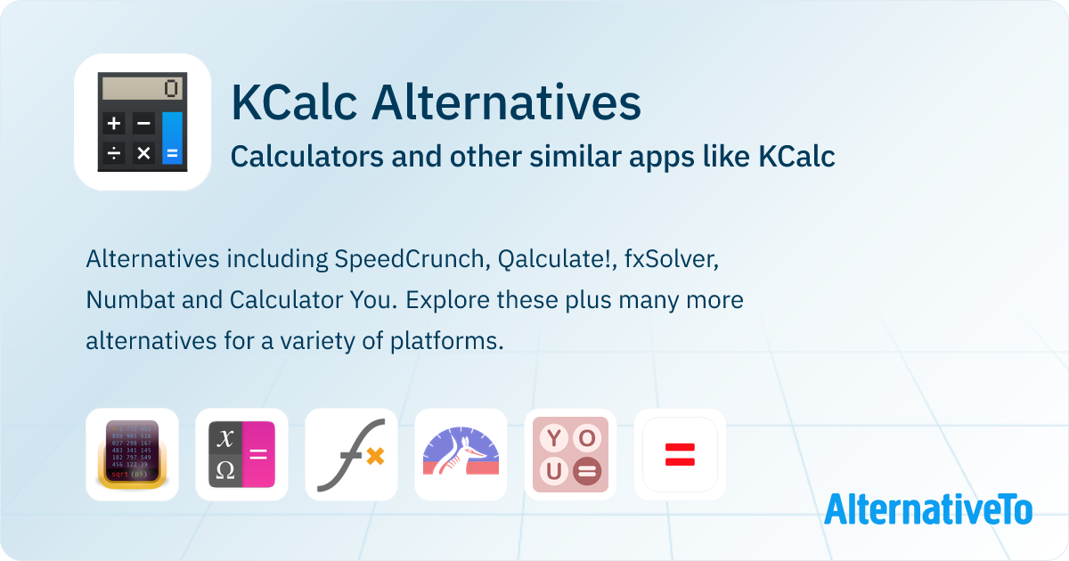 KCalc Alternatives: Top 12 Calculators & Similar Apps | AlternativeTo