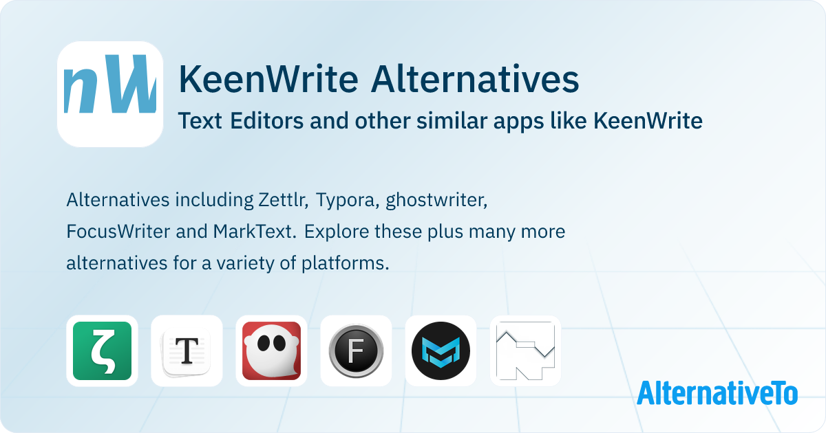 KeenWrite Alternatives: Top 12 Text Editors & Similar Apps | AlternativeTo