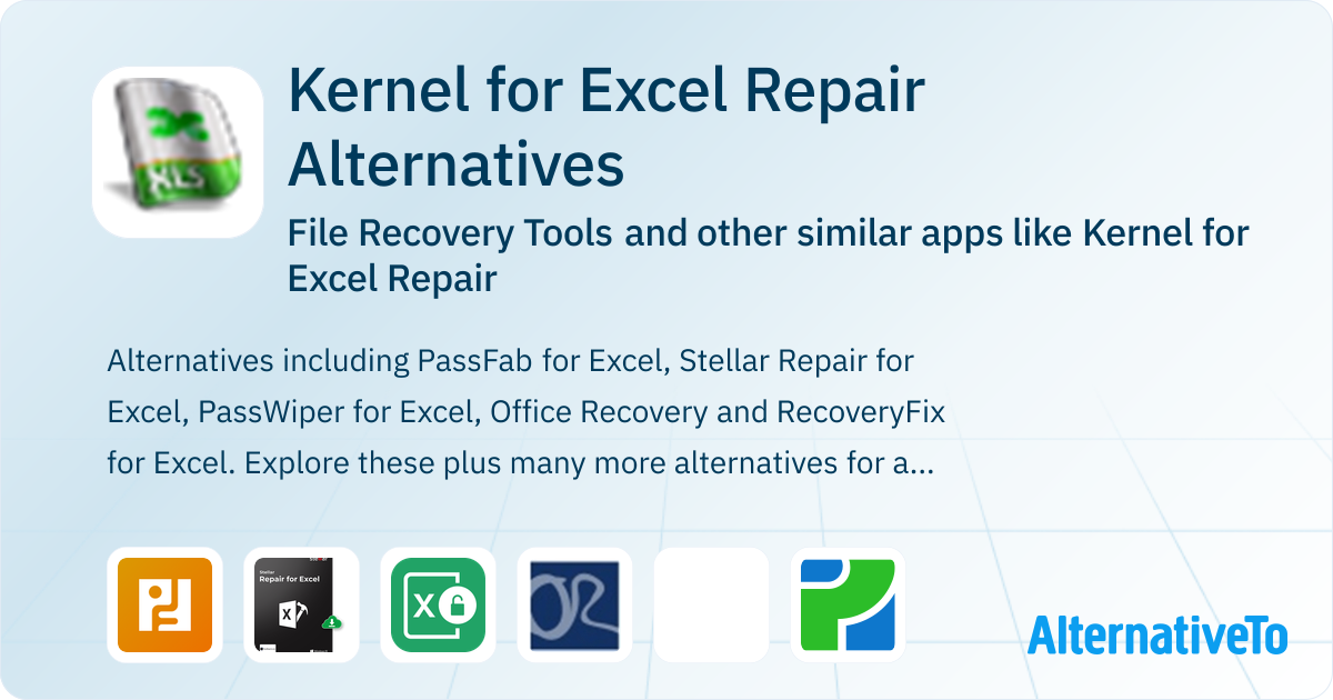 Kernel for Excel Repair Alternatives: Top 8 File Recovery Tools ...