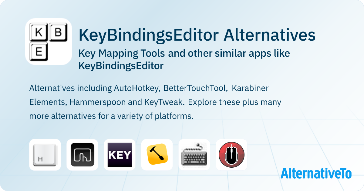 KeyBindingsEditor Alternatives: Top 23 Key Mapping Tools & Similar Apps ...