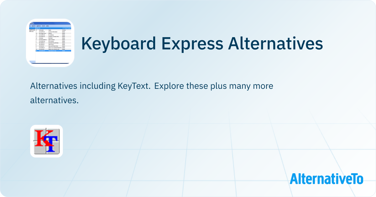 Keyboard Express Alternatives - Explore Similar Software | AlternativeTo