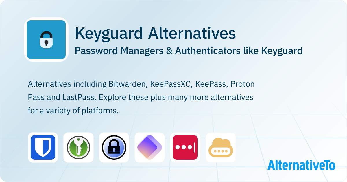 Keyguard Alternatives: Top 12 Password Managers | AlternativeTo