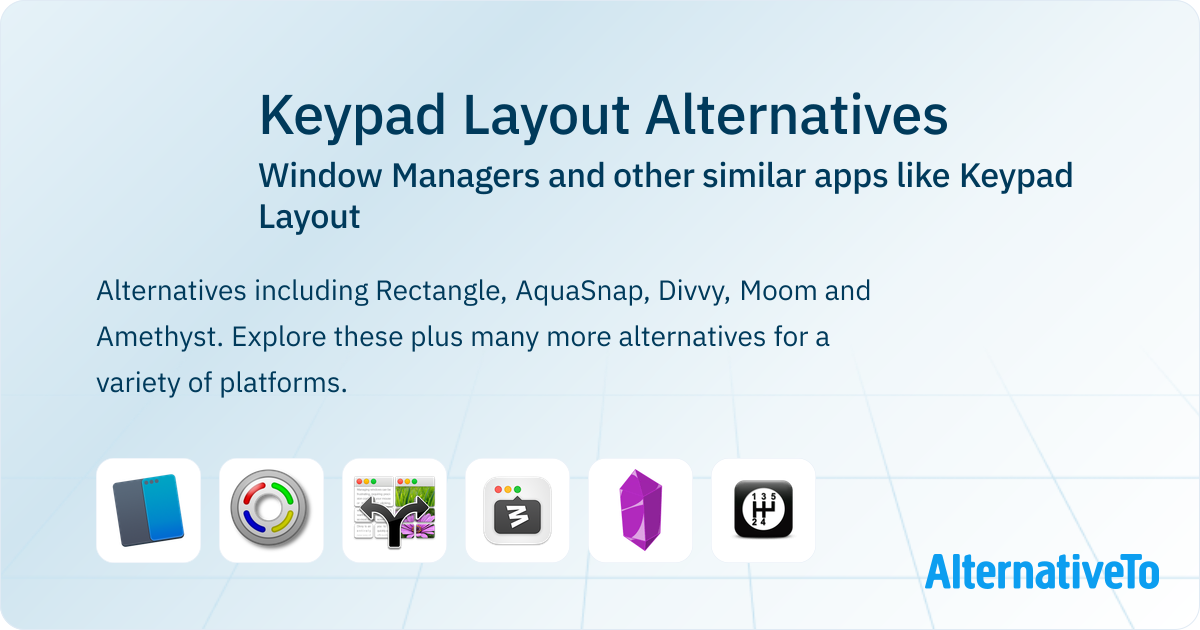 Keypad Layout Alternatives: Top 12 Window Managers & Similar Apps ...