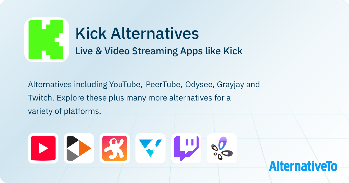 Kick Alternatives: Top 12 Live & Video Streaming Apps | AlternativeTo