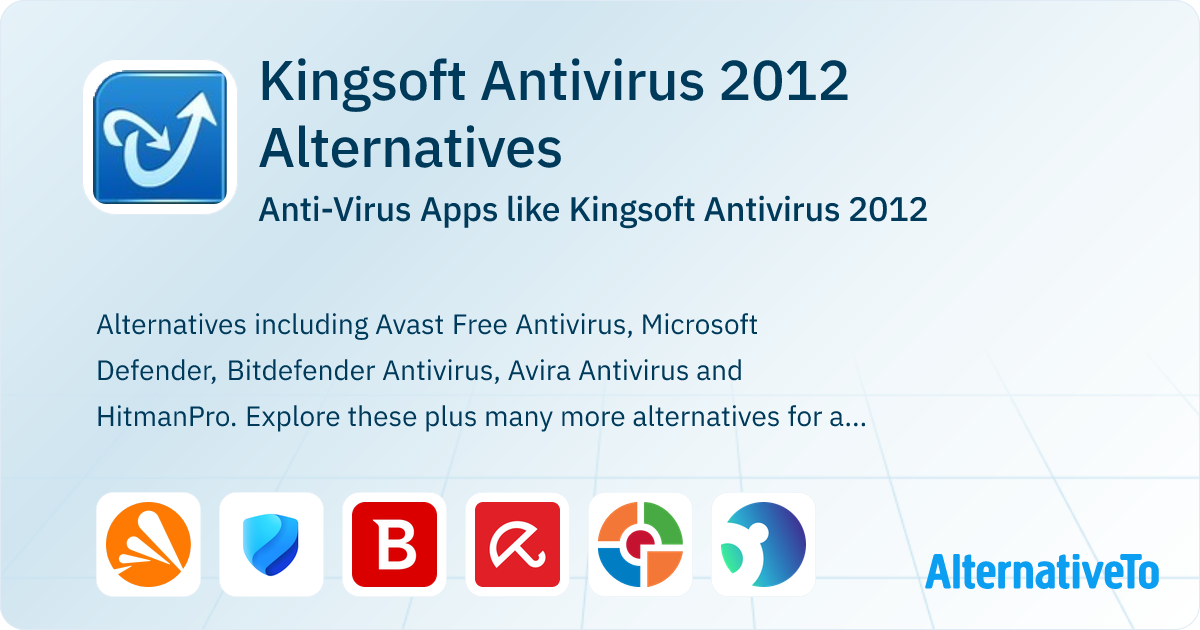 Kingsoft Antivirus 2012 Alternatives: Top 14 Anti-Virus & Similar Apps ...